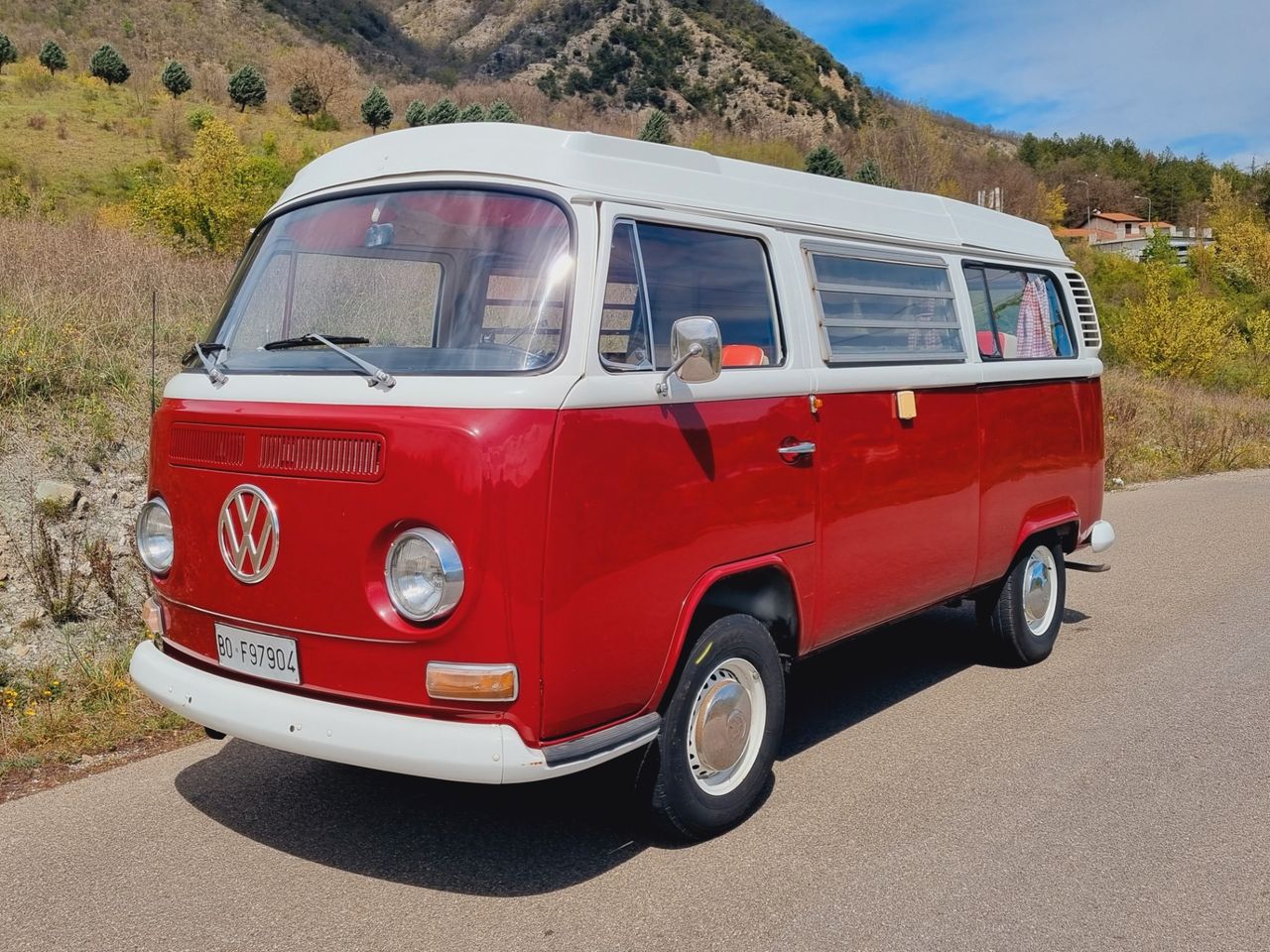 Vw Transporter T2 furgone attrezzato uso campeggio 80.000 Km 28.000 ...